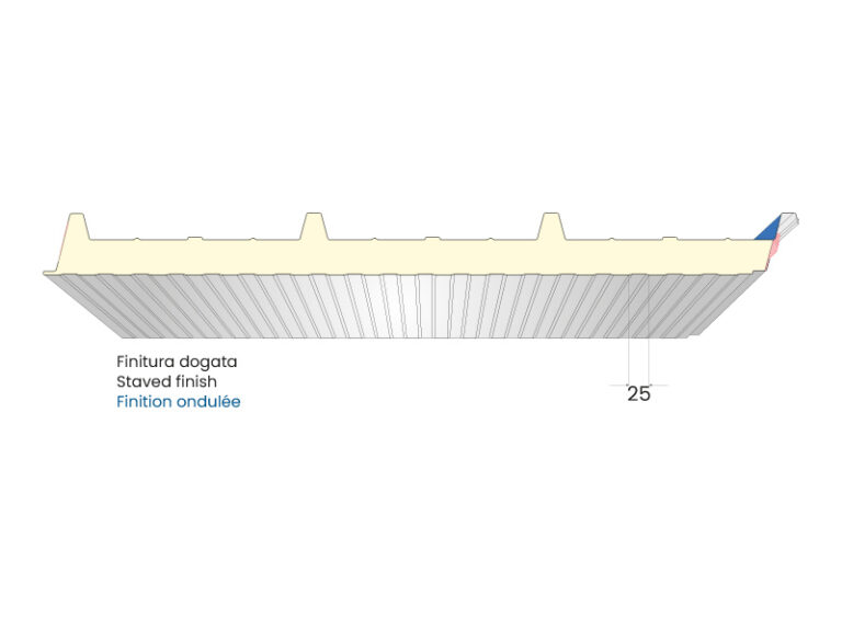 Pannello Coinbentato 4 Greche GLAMET® G4 - Metecno